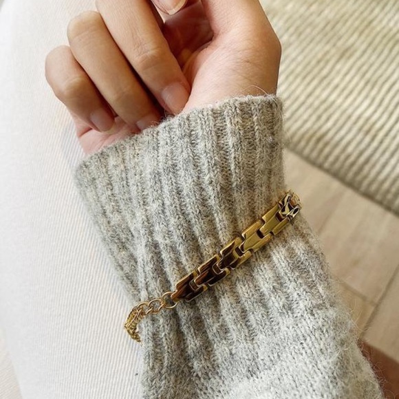 Jewelry | 14k Gold Chunky Link Chain Bracelet | Poshmark